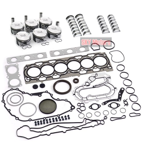 Cylinder Engine Gasket Pistons Overhaul Kit For Volvo S80 V60 XC60 3.0 ...