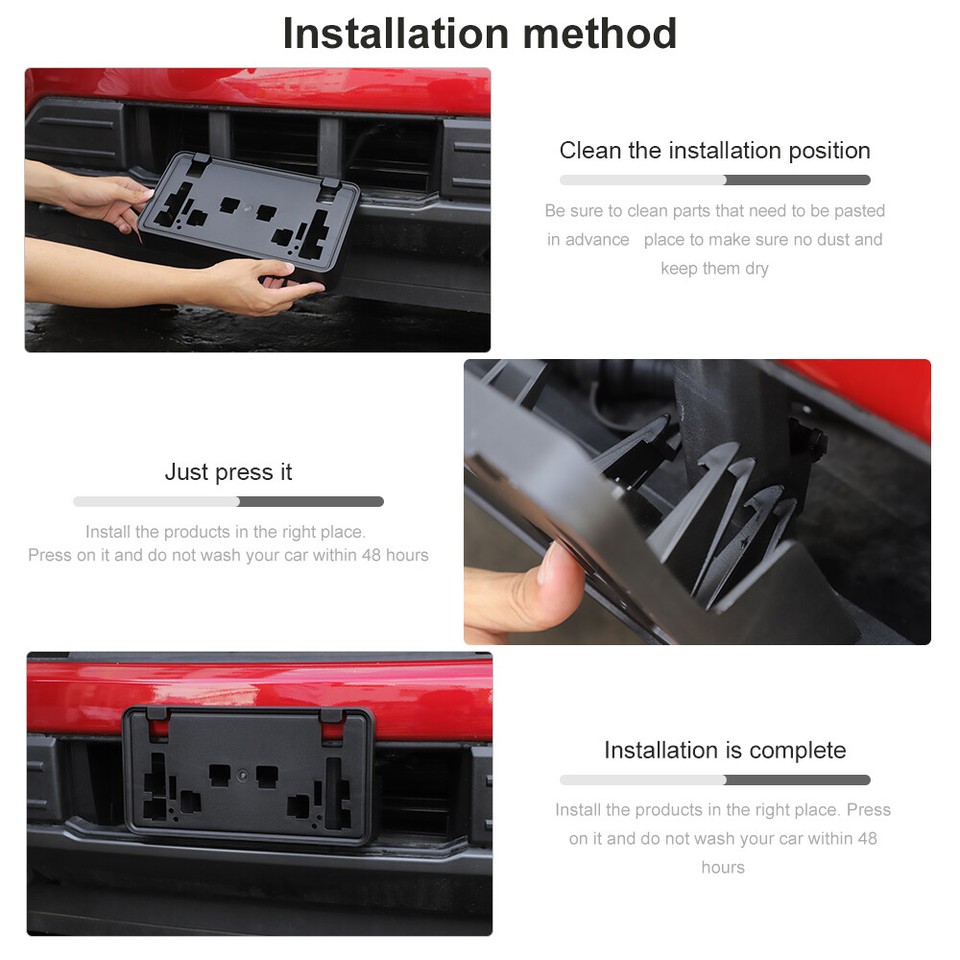 Front License Plate Bracket Mounting Holder For Ford F150 2021-23 ML3Z ...