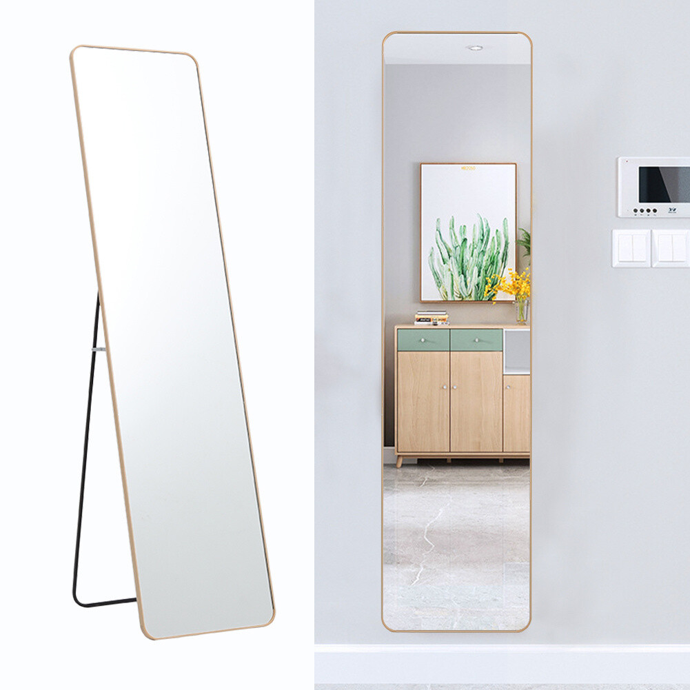 Dressing Room Floor Leaning Full Length Body Mirror Extra Long Hanging ...