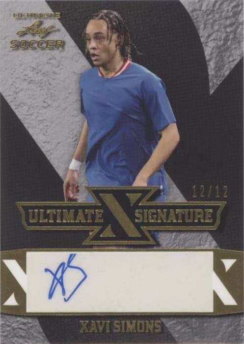 2022 Leaf Ultimate - Signatures Xavi Simons #S-XS1 Gold /12 (AU) for ...