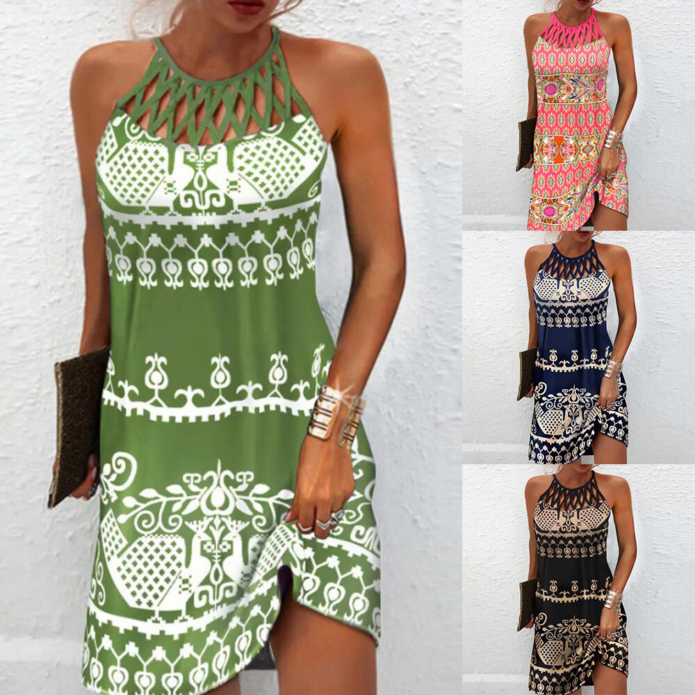 Plus Size Summer Halter Dresses