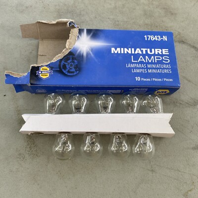 Napa 17643-N 9 Pack Miniature Lamp Back Up Light Bulbs | eBay