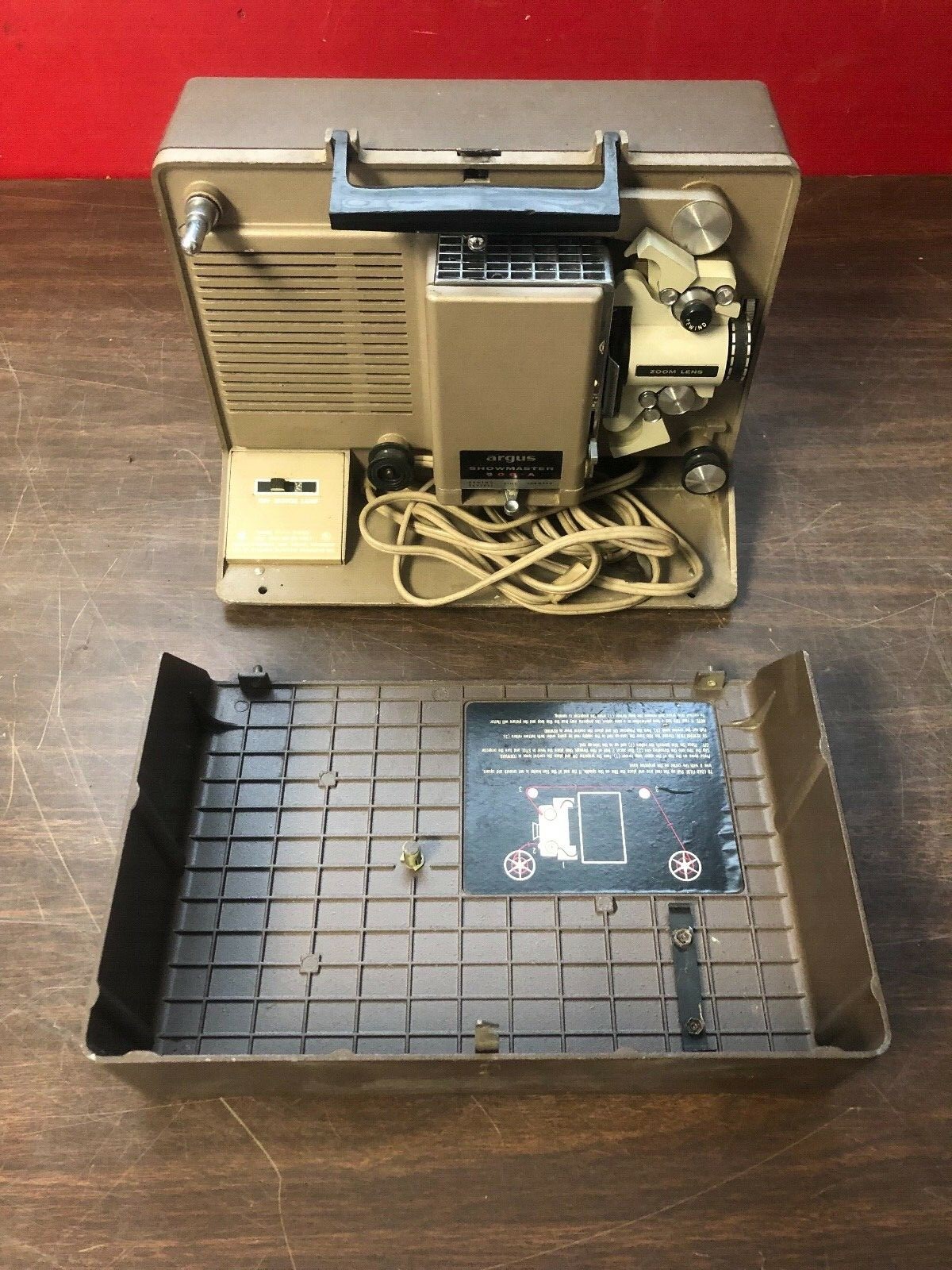 VINTAGE ARGUS SHOWMASTER 500 SUPER 8MM FILM MOVIE PROJECTOR ORIGINAL ...