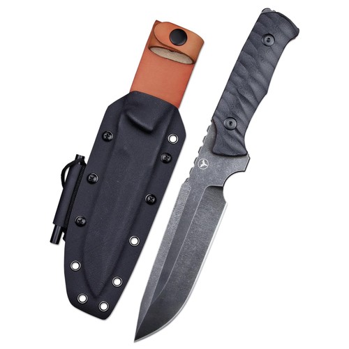 【Ice Breaker】 10.8 Inches 6.2MM THK Full Tang Heavy Fixed Blade Hand ...