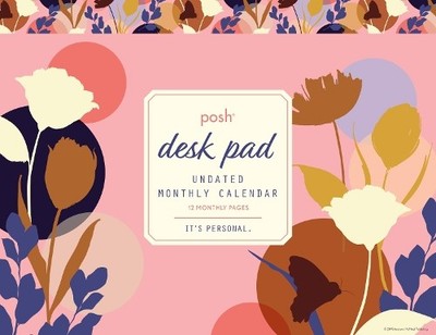 Posh: Perpetual Desk Pad Undated Monthly Calendar | eBay