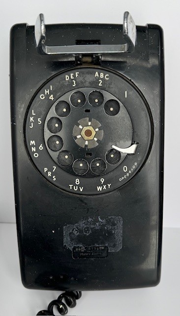 Vintage Western Electric Bell Series 554 Rotary Wall Phone in Black | eBay
