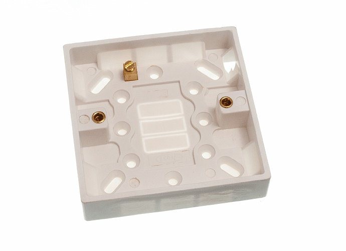 Moulded Light Switch Surface Mounted Pattress Box 1 Gang - NEW ...