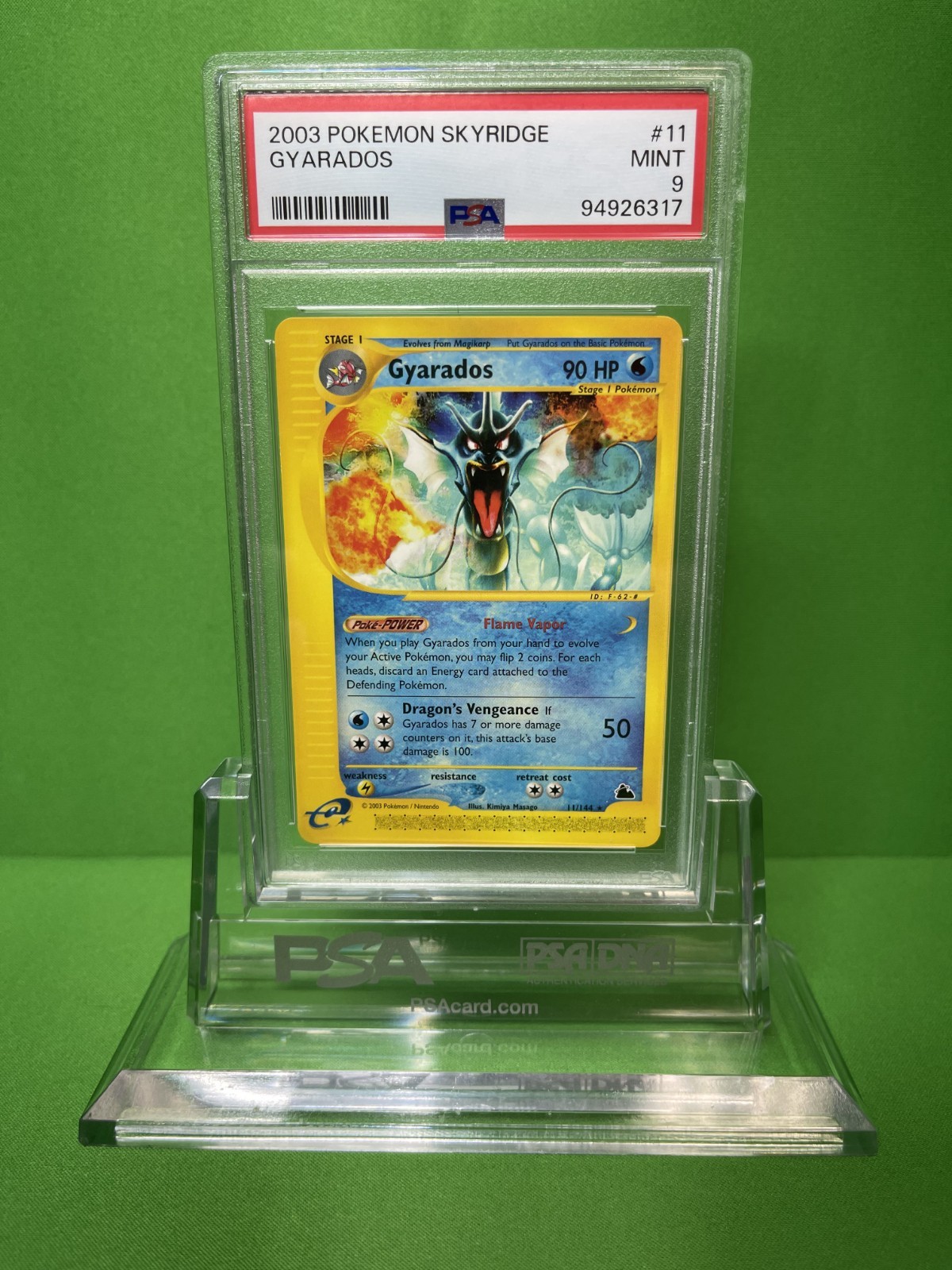 2003 POKEMON SKYRIDGE 11 GYARADOS PSA 9 | eBay