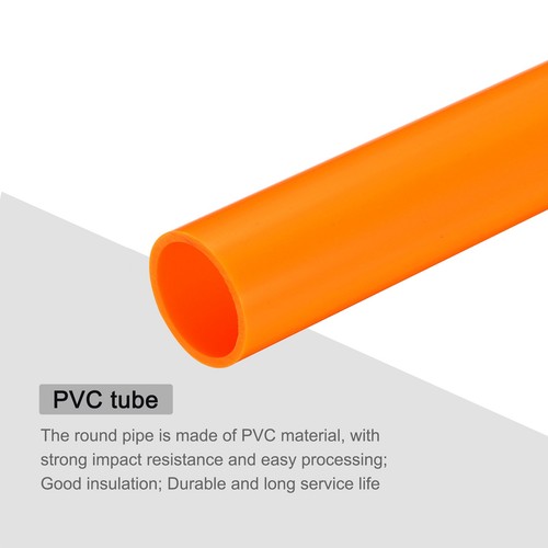 PVC Rigid Round Pipe 27.2mm ID 32mm OD 330mm Orange High Impact | eBay