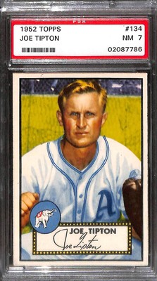 1952 TOPPS #134 JOE TIPTON PSA 7 NM 02087786 | eBay