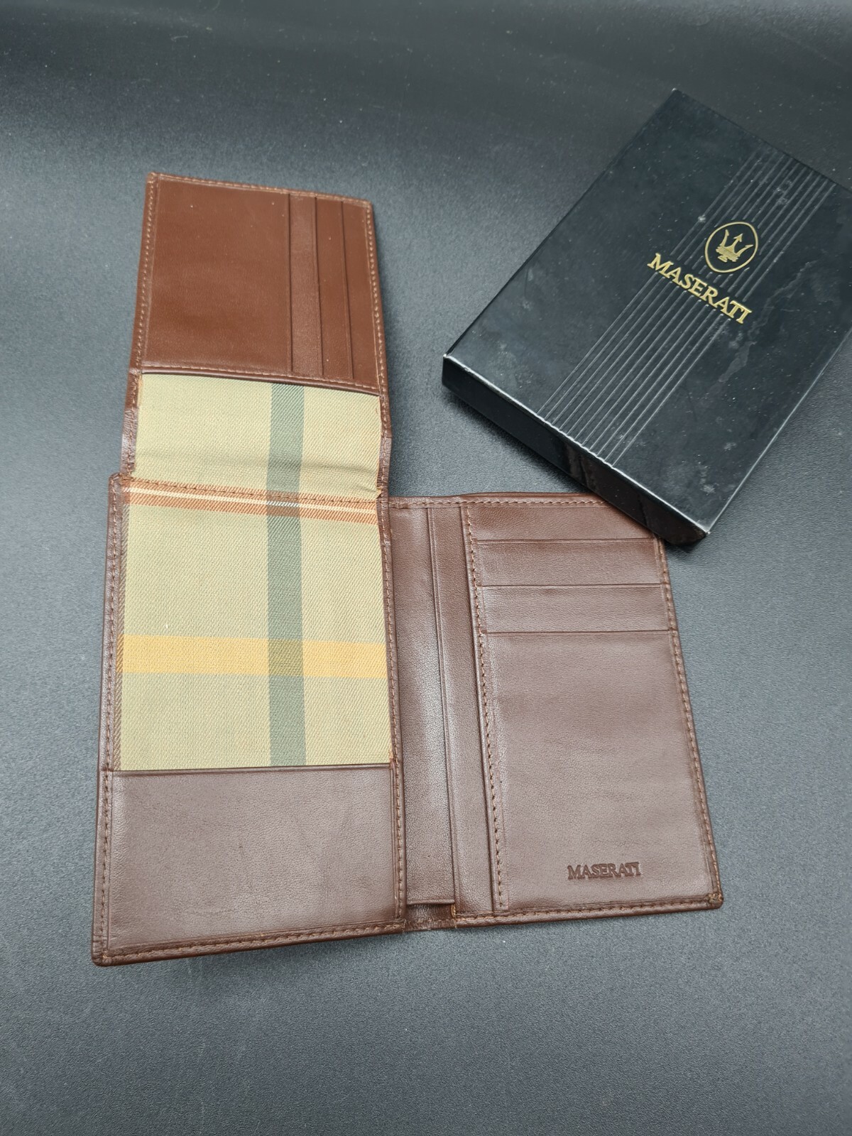 MASERATI WALLET NOS 80S GHIBLI MEXICO BITURBO 420 422 424 MERAK KHAMSIN ...