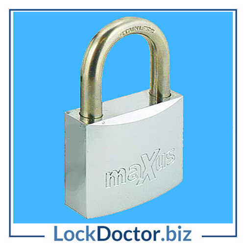 MAXUS Silver Chrome STRONG 40mm Marine Padlock KEYED ALIKE KA each with ...