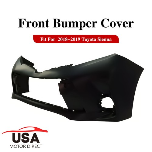 Fits 2018-2020 Toyota Sienna CE LE SE XLE New Front Bumper Cover ...