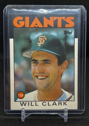1986 TOPPS TRADED WILL CLARK ROOKIE CARD RC SAN FRANCISCO GIANTS BV:$20 ...
