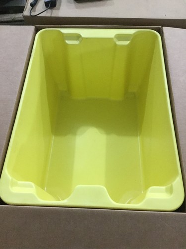 Lewis Bins SN2419-14, SN2419-14PSM, Yellow, LTYEL829, Two Totes Per Box ...