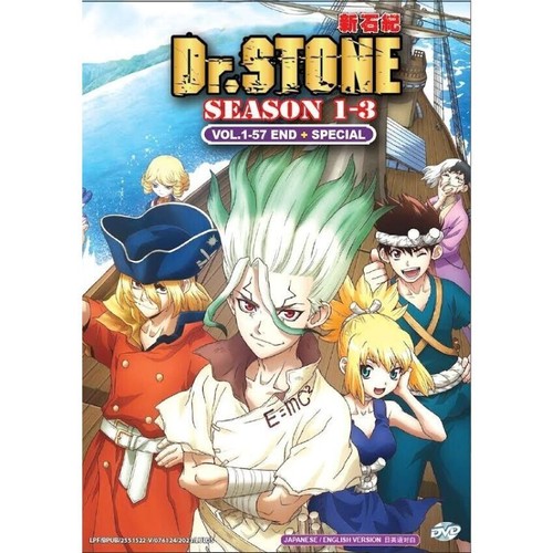 DVD Anime Dr. Stone Complete TV Series Season 1-3 + Special English ...