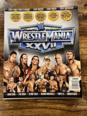 Wrestle Mania XXVII John Cena, The Rock, Stone Cold, Shawn Michaels ...