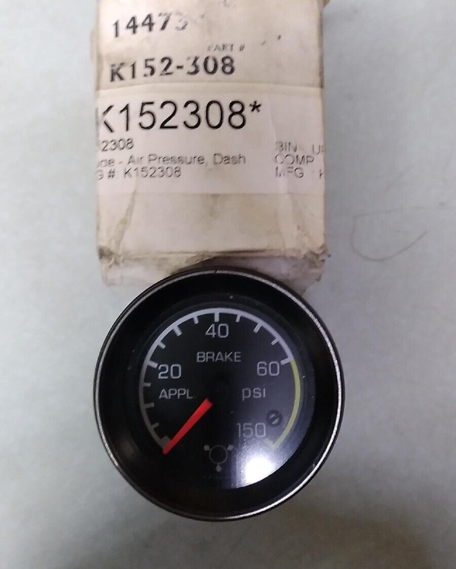Kenworth Brake Pressure Gauge K152-308 144734 00840ma K083 for sale ...