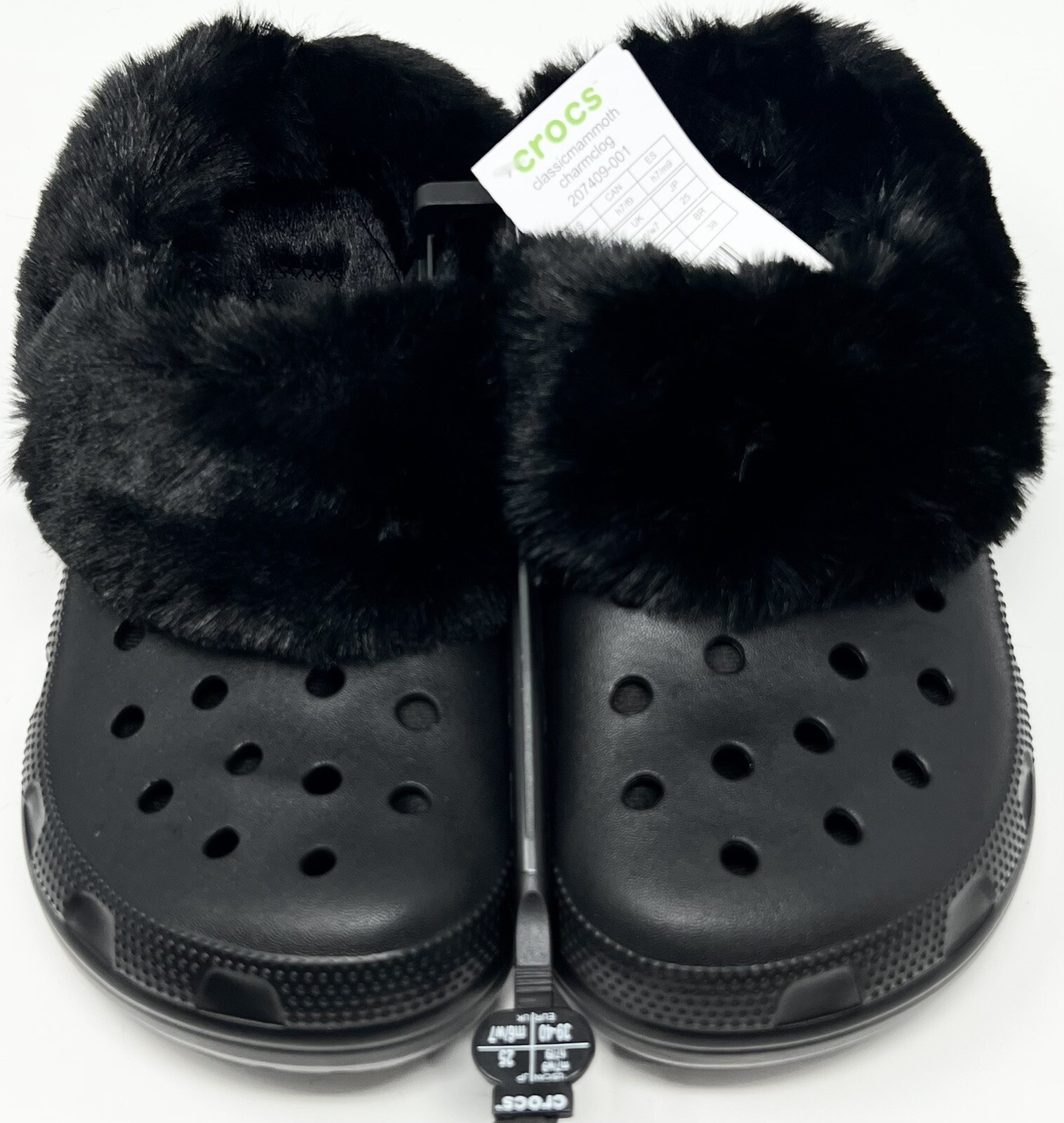 Crocs Mammoth Charm Clog, Size 9 - Black for sale online | eBay