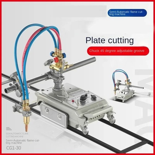 CG1-30 Semi-automatic flame cutting machine linear car plasma cutting ...