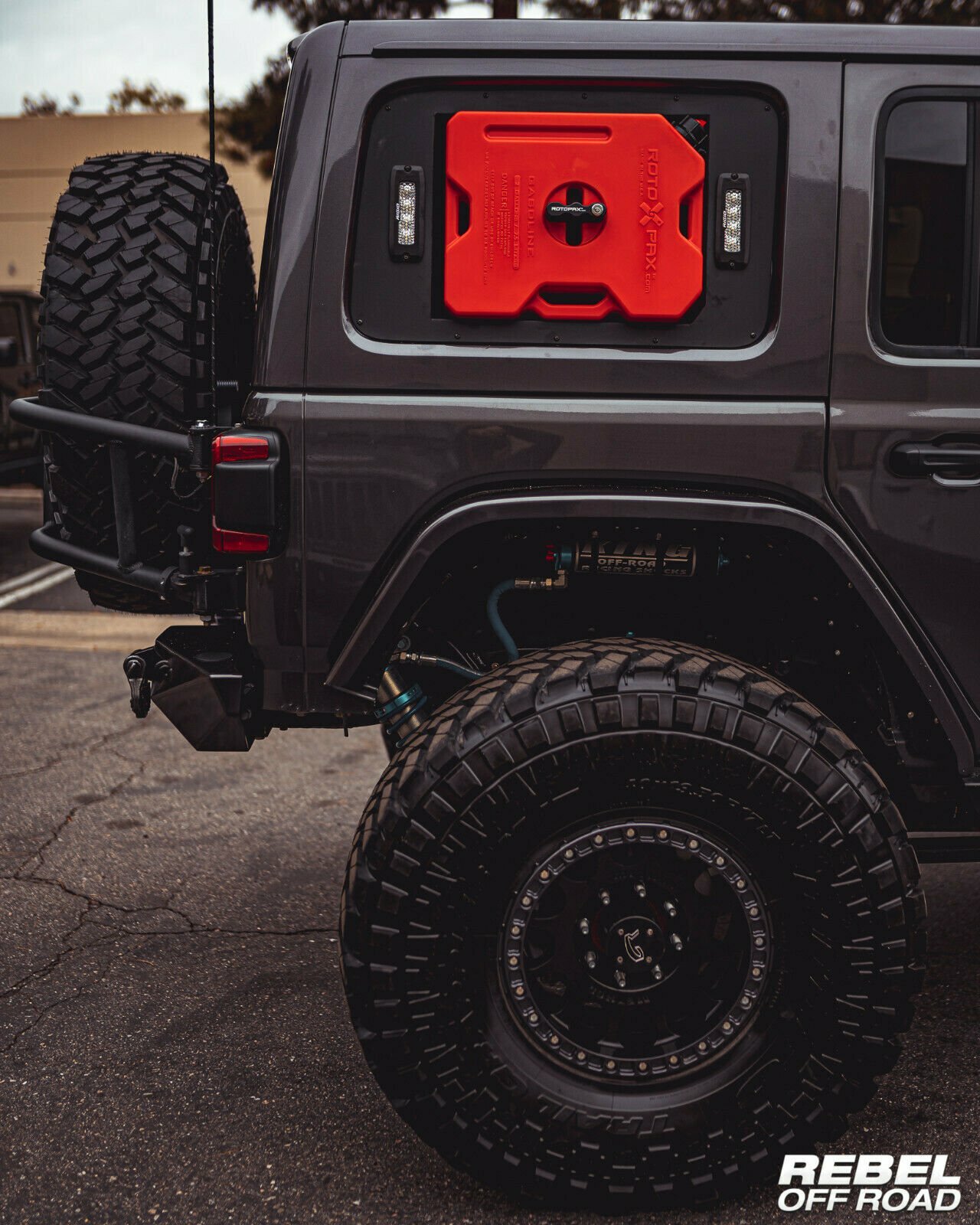 Blackout Rotopax Window Storage For 2018+ Jeep Wrangler JLU 4 Door | eBay