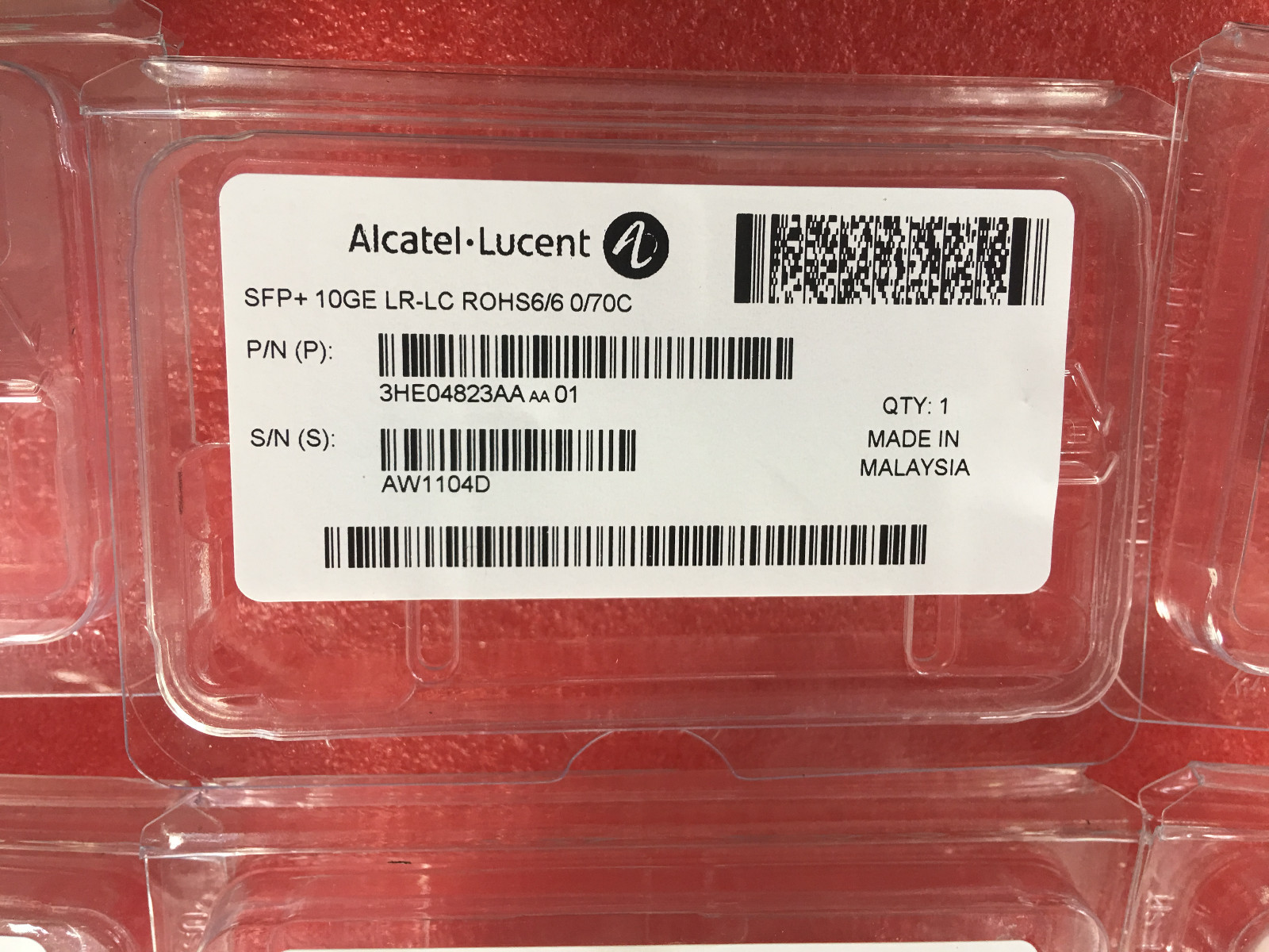 NOKIA 3HE04823AA IPU3ANKEAA SFP+ 10GE LR 10km Alcatel-Lucent | eBay