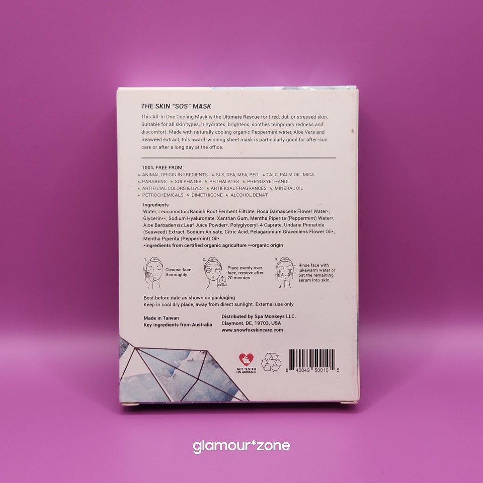 Snow Fox Skin Care Arctic Breeze Rescue Mask, 5 | eBay