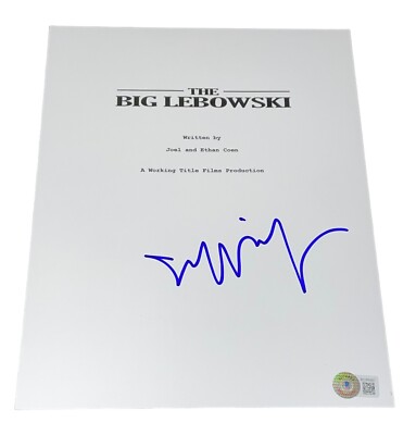 Jeff Bridges Signed Autograph The Big Lebowski Movie Script Screenplay ...
