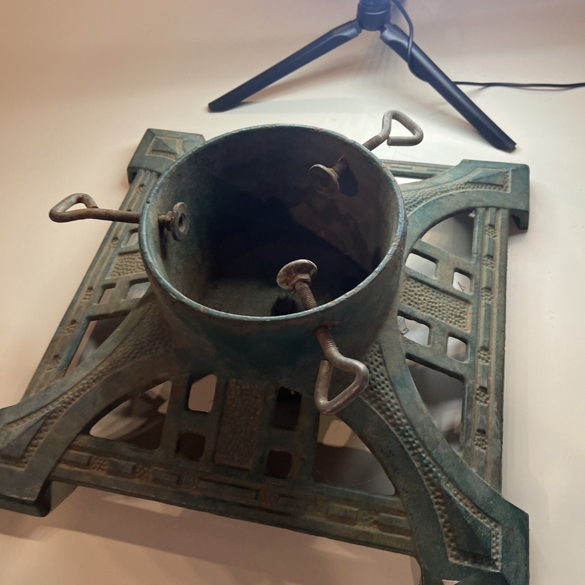 Christmas Tree Stand Cast Iron Vintage Brillion Stand Cast Iron