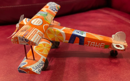 Vintage & Collectible Metal Bi-Plane Made from Fanta Can | eBay