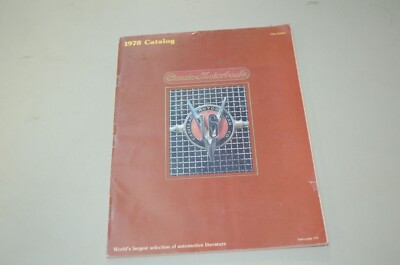 1978 Classic MotorBooks Automotive Car Literature & Books Catalog ...