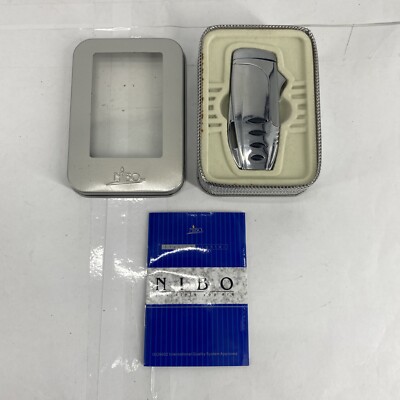 RARE Vintage Novelty NIBO Refillable Butane Flip Top Pocket Torch ...