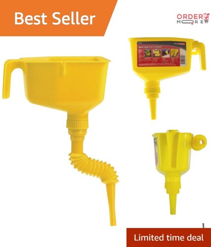Durable Multi-Task Funnel with 3 Spout Variations - Mess-Free Liquid ...
