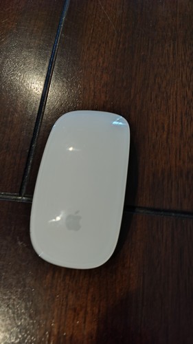 Genuine Apple A1296 Magic Mouse Wireless Bluetooth Mac White Silver ...