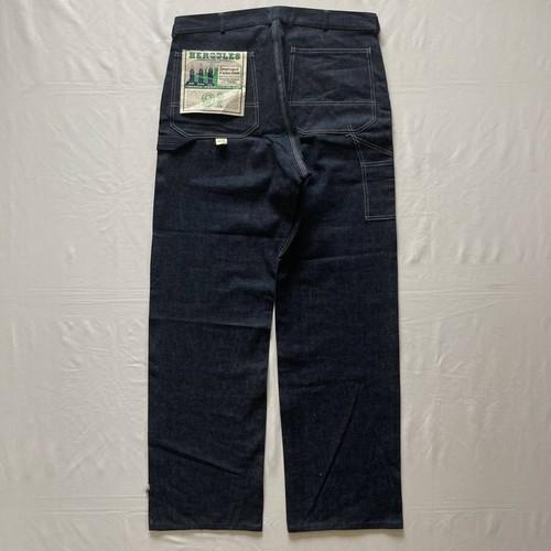 40s HERCULES Deadstock Work Denim Pants W38 L34 Sears USA Made GRIPPER ...