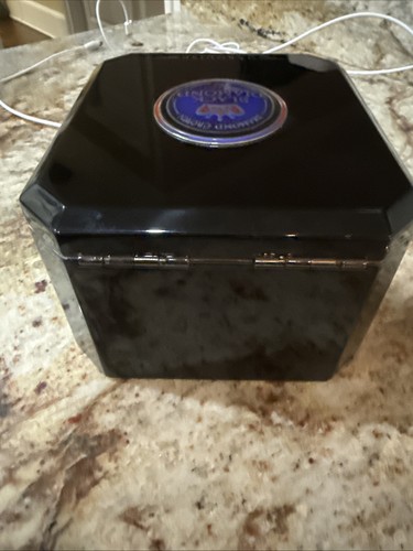 Diamond Crown Black Diamond MARQUISE Emerald Empty Wood Cigar Box 7" x ...