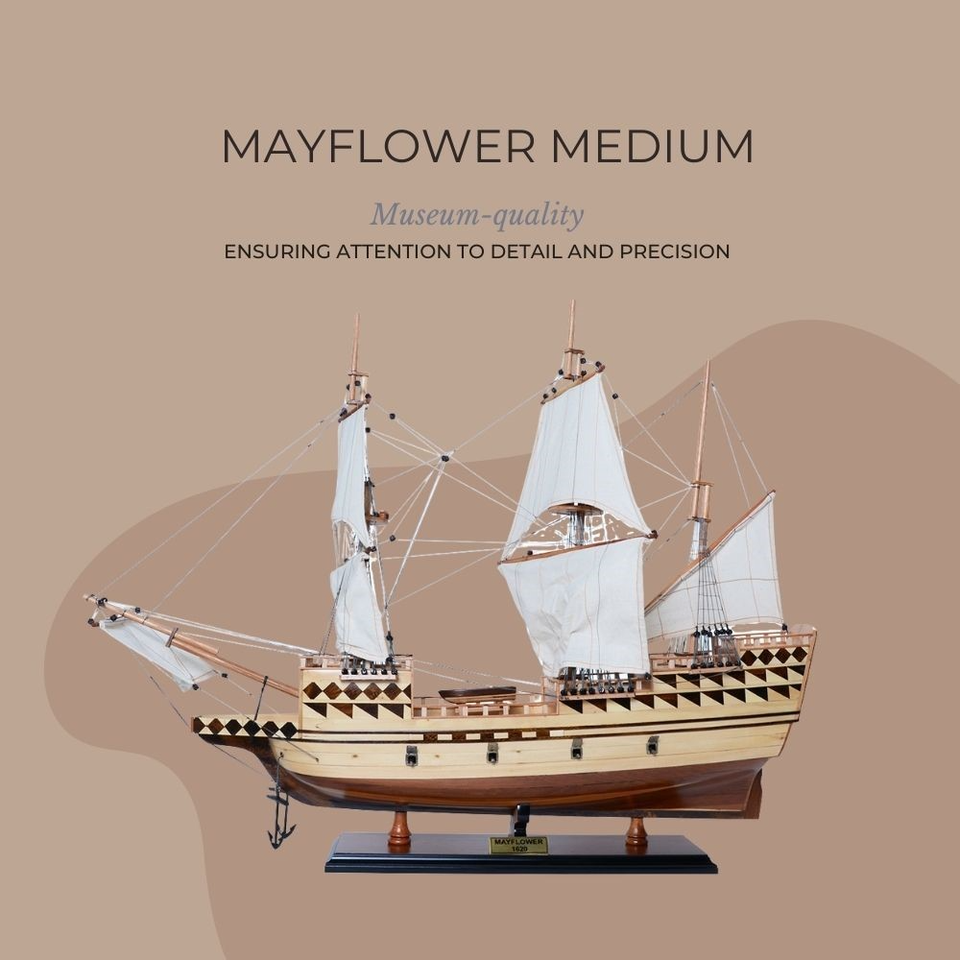 Mayflower Ship Model Handmade Wooden 31 Inches Ship Fully Assembled ...