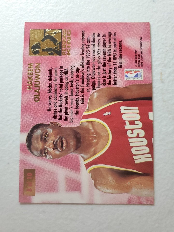 1993-94 FLEER ULTRA REBOUND KING HAKEEM OLAJUWON 8 of 10 | eBay