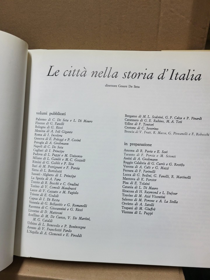 Ennio Poleggi, Cervini Paolo GENOVA | eBay