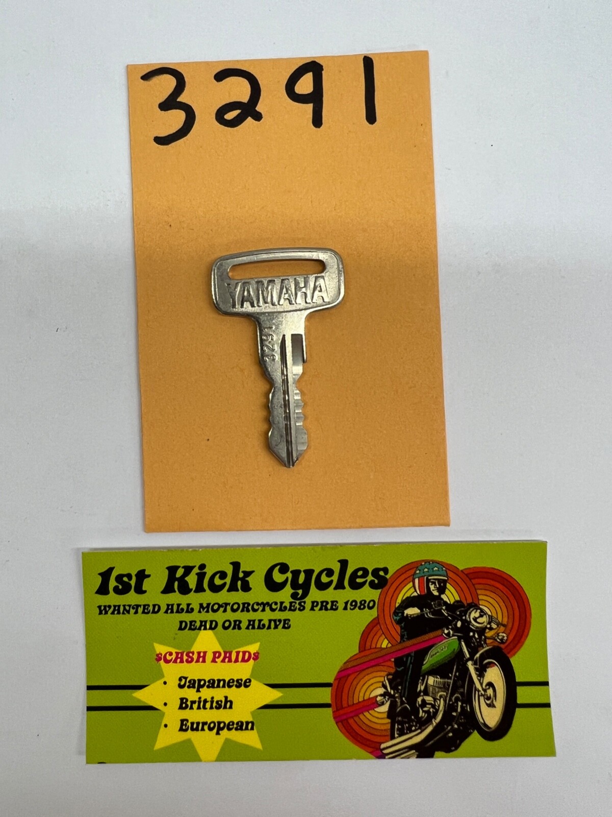 NOS YAMAHA MOTORCYCLE KEY GENUINE JAPAN ORIGINAL OEM PRE CUT # 3291 | eBay