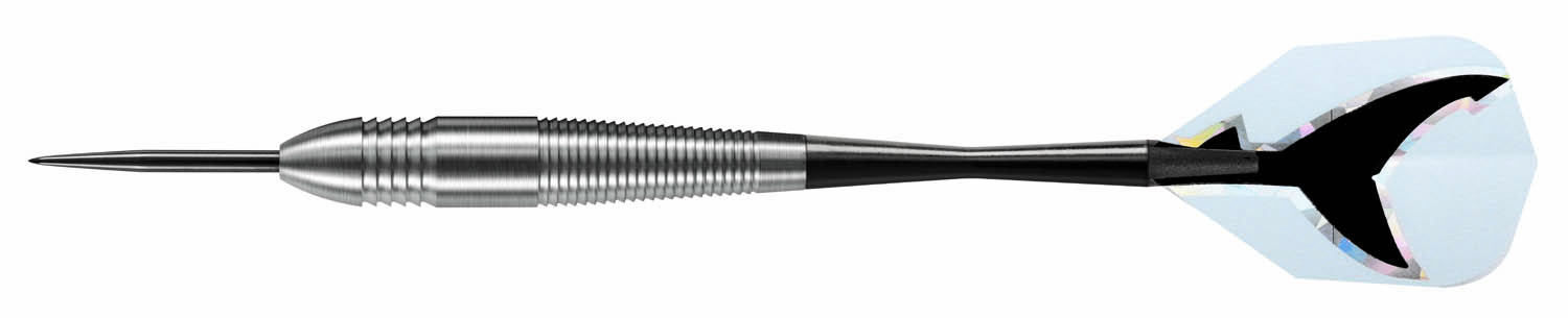 Harrows Silver Shark Nickel Darts Set - 21g - Includes Stems, Filghts ...