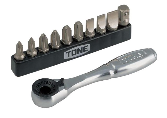 TONE / BIT RATCHET DRIVER SET (10 BITS) / BR10S / MADE IN JAPAN for ...