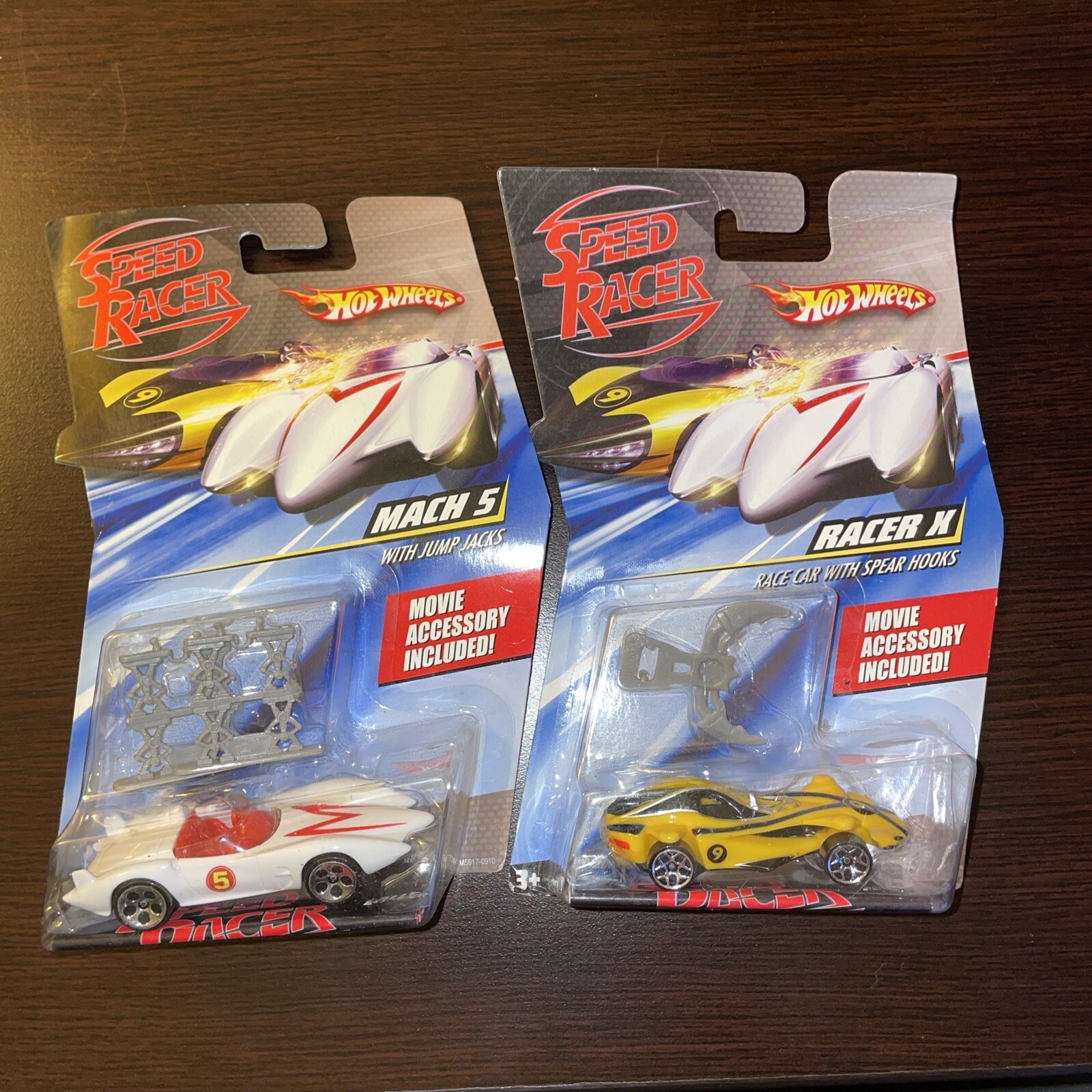 Set of 2 Hot Wheels Speed Racer Mach 5 Jump Jacks Racer X Race Car ...