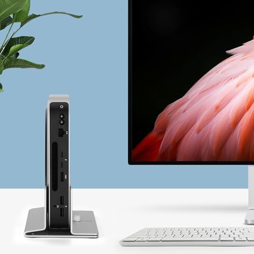 Mac Mini Stand Aluminium Vertical Holder Desk Mount - Universal Fit for ...