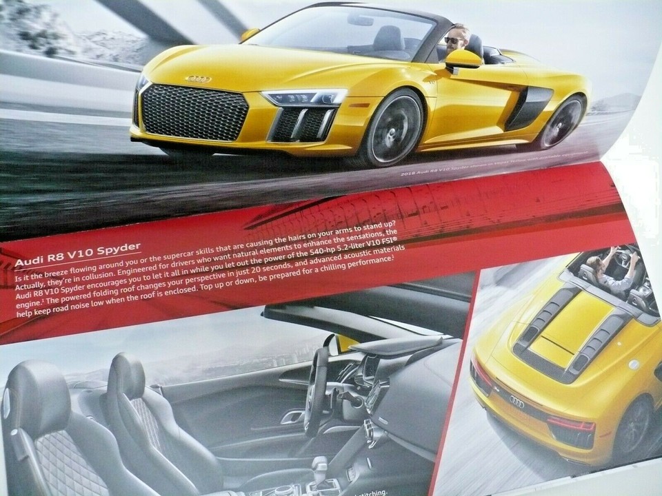 2018 AUDI R8 BROCHURE (COUPE & SPIDER) | eBay