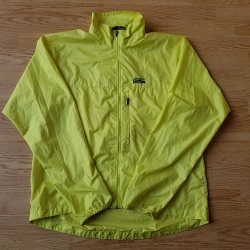 Vintage Patagonia Neon Yellow Zip-up Lightweight Windbreaker Jacket ...