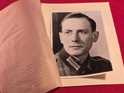 FANCY WEHRMACHT OFFICER GERMAN MILITARY Professional photo w Folder ...