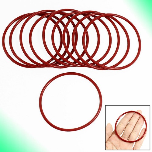 A 10 Pcs 70mm Outside Dia 3mm Thick Filter Rubber O Ring Seal Washers ...