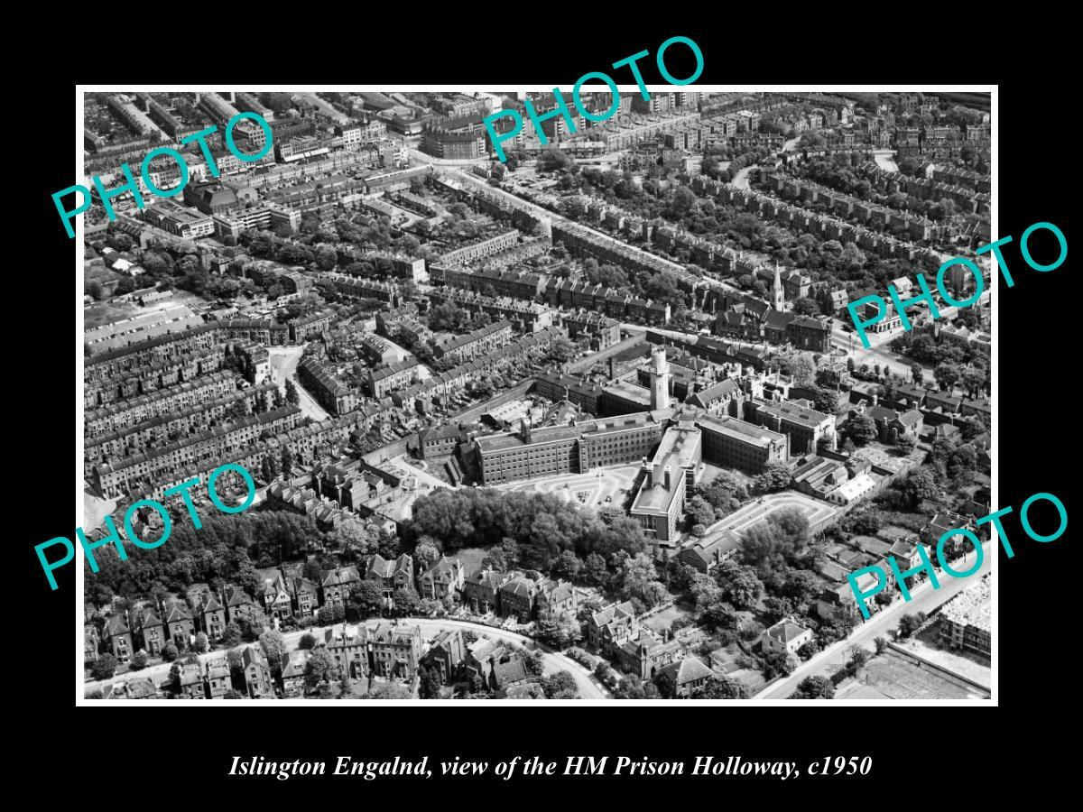 OLD POSTCARD SIZE PHOTO OF ISLINGTON ENGLAND THE HM HOLLOWAYS PRISON ...