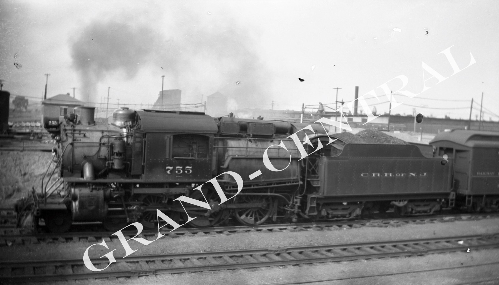 ORIGINAL 1934 CENTRAL RAILROAD OF NEW JERSEY CNJ NEGATIVE #755 ...